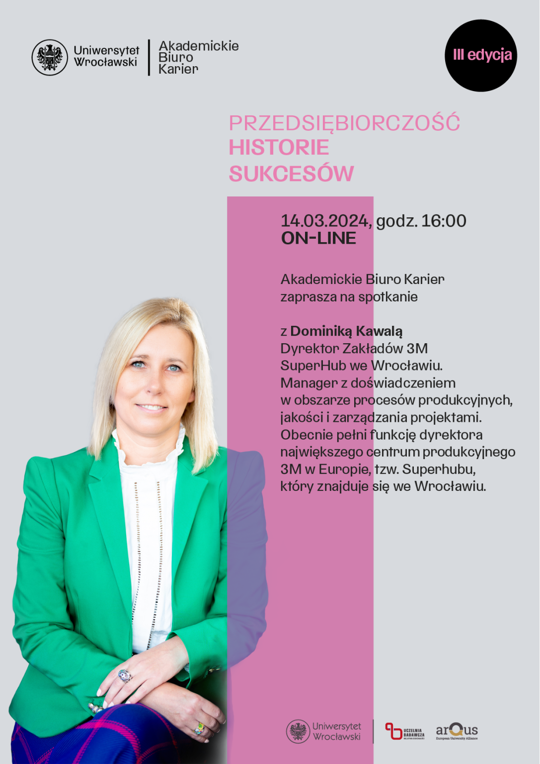 Dominika Kawala – Dyrektor Zakładów 3M SuperHub we Wrocławiu – Biuro ...
